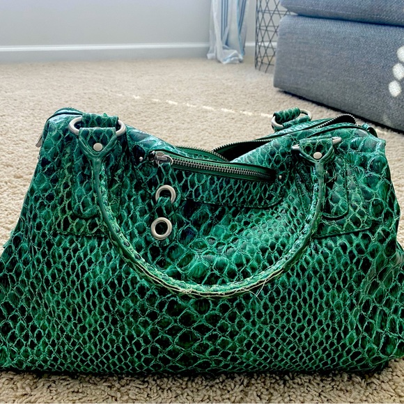 Bags | Green Bowler Bag | Poshmark